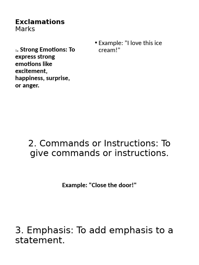 Exclamations Marks | PDF