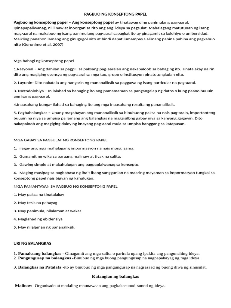 KONSEPTONG-PAPEL | PDF