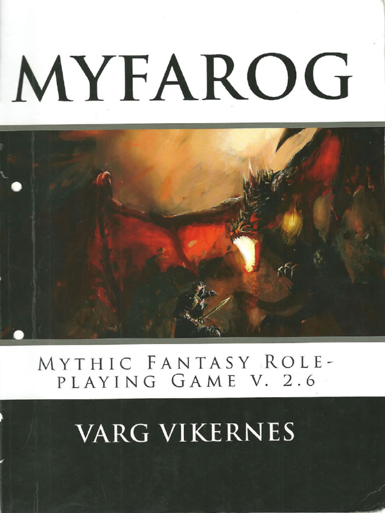Myfarog - Mythic Fantasy Role-Playing Game (RPG) v2.6 | PDF
