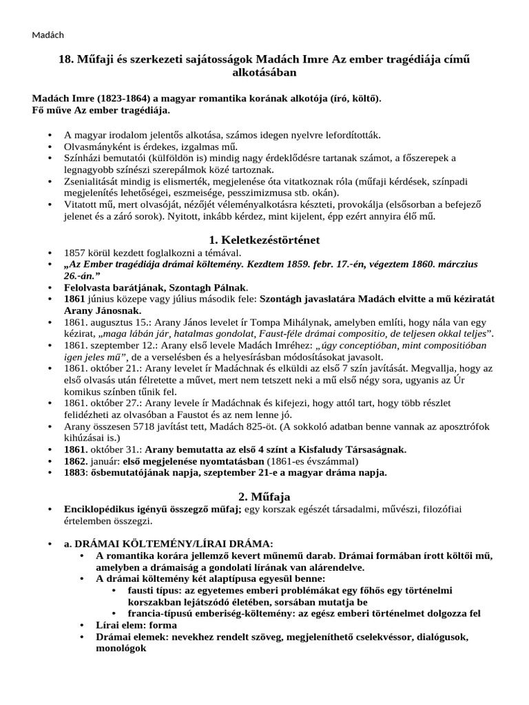 Madách Imi | PDF