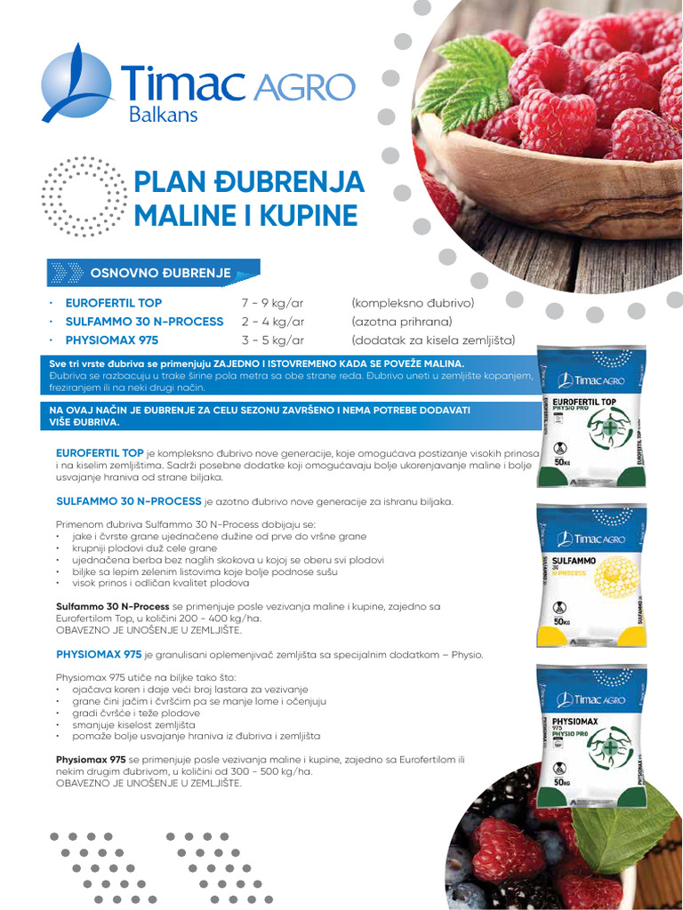 RS 0006 Plan Djubrenja Malina I Kupina | PDF