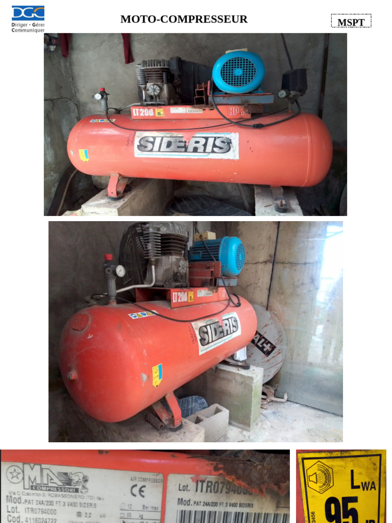 TP MSPT Moto-Compresseur | PDF