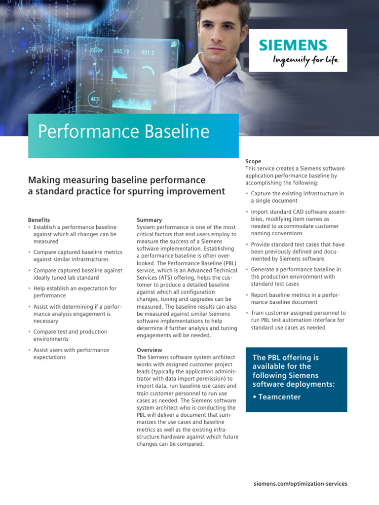 Siemens SW Advantedge Teamcenter Performance Baseline Factsheet ...