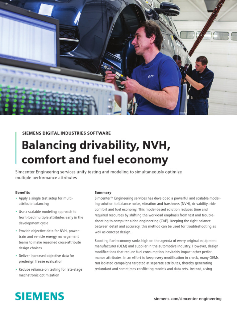 Siemens SW Balancing Drivability, NVH, Ride Comfort and Fuel Economy ...