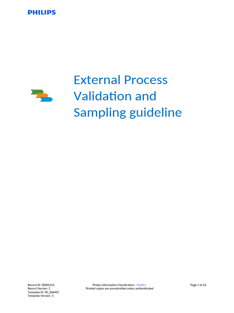 External Process Validation and Sampling Guideline | PDF | Verification And Validation | Welding