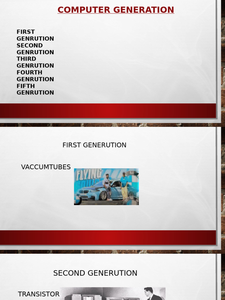 Evolution of Computer Generations | PDF