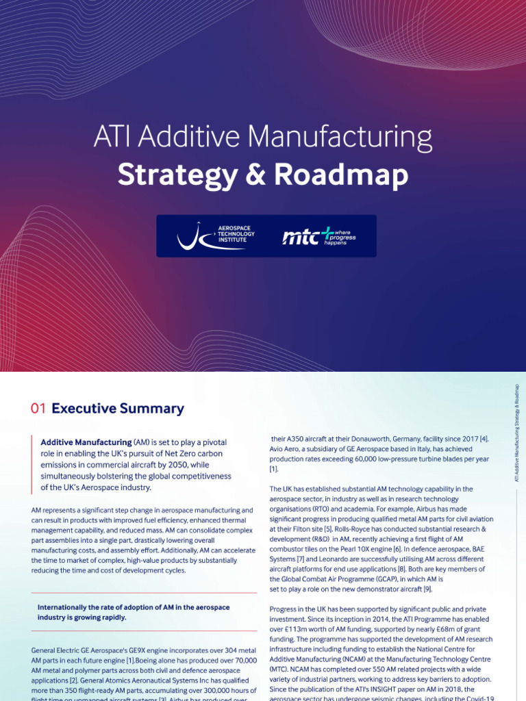 Additive Manufacturing Strategy Roadmap Sept 2024 Final | PDF