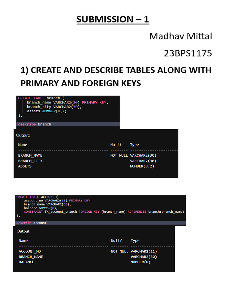 Database Creation and Management Guide | PDF