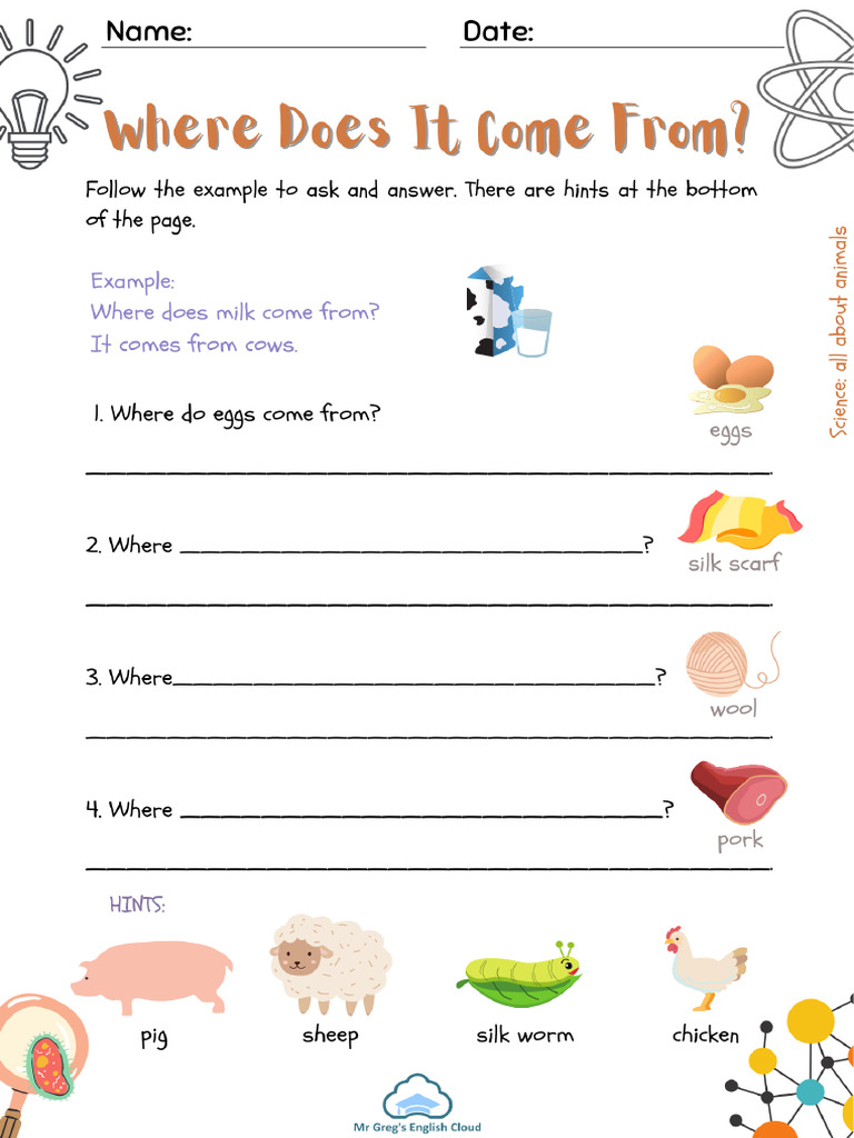Animal Science Worksheets | PDF
