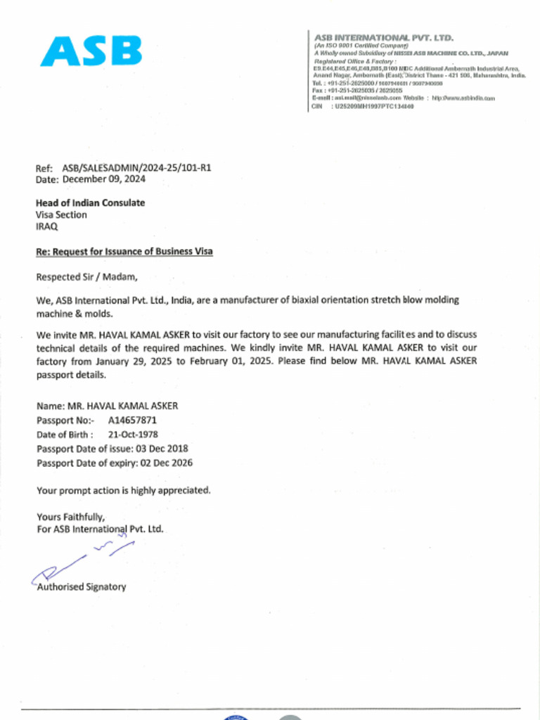India ASB Invitation | PDF