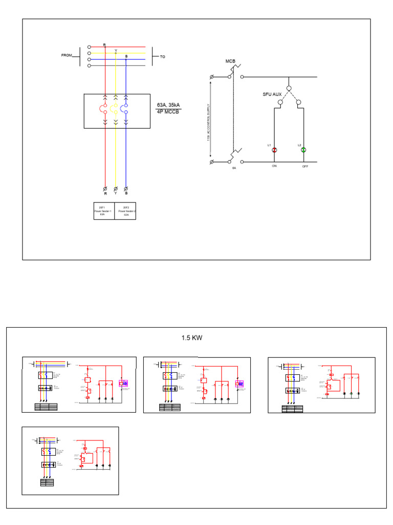 Mecon Electrical Wiring Drawing | PDF | Electrical Components | Power ...