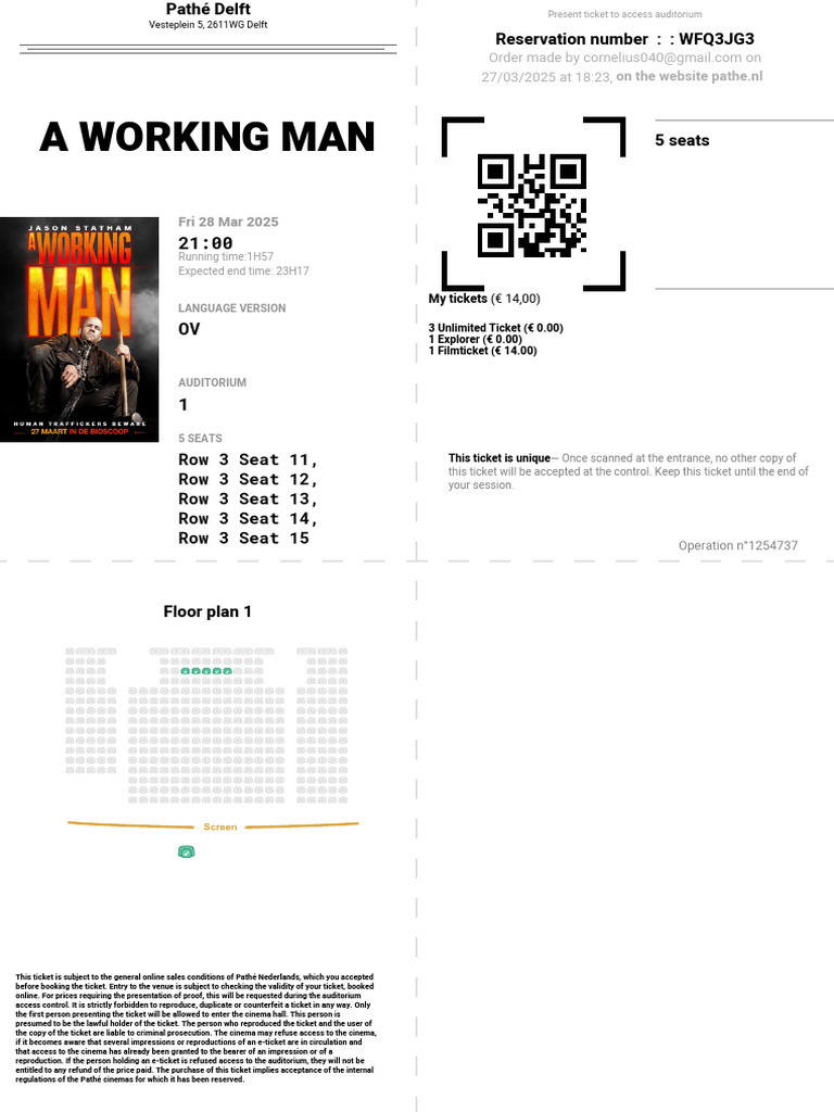 E Billet | PDF | Ticket (Admission) | Movie Theater