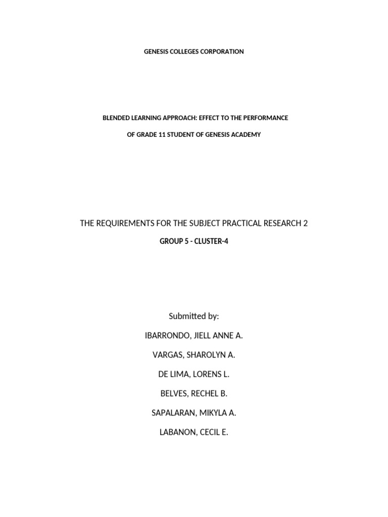 Blended Learning Approach Effect Pdf Learning Survey Methodology