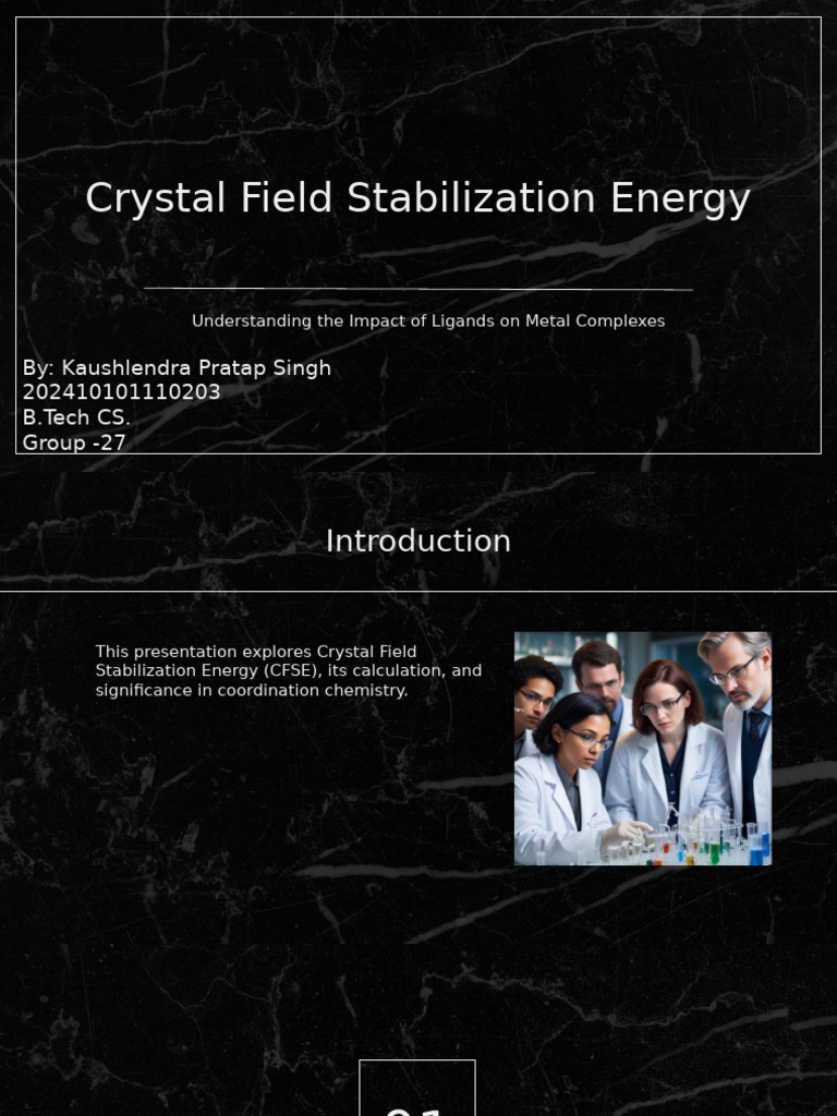 Crystal Field Stabilization Energy | PDF | Coordination Complex | Ligand