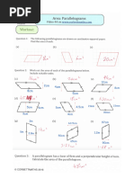 Area of Parallelogram Worksheets | PDF | Area | Elementary Mathematics