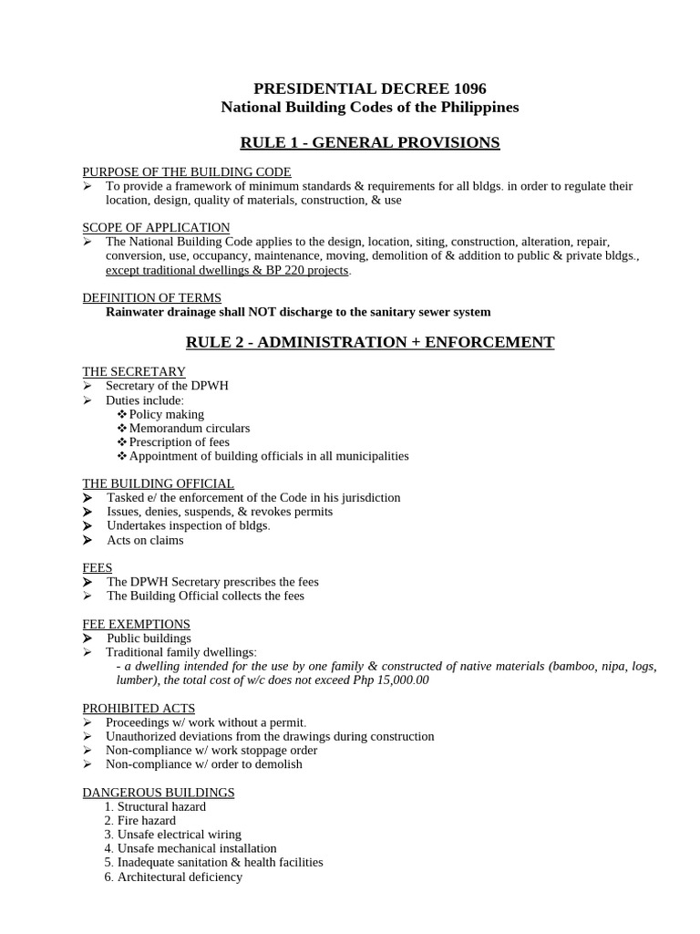 National Building Code Overview | PDF | Building | Building Code