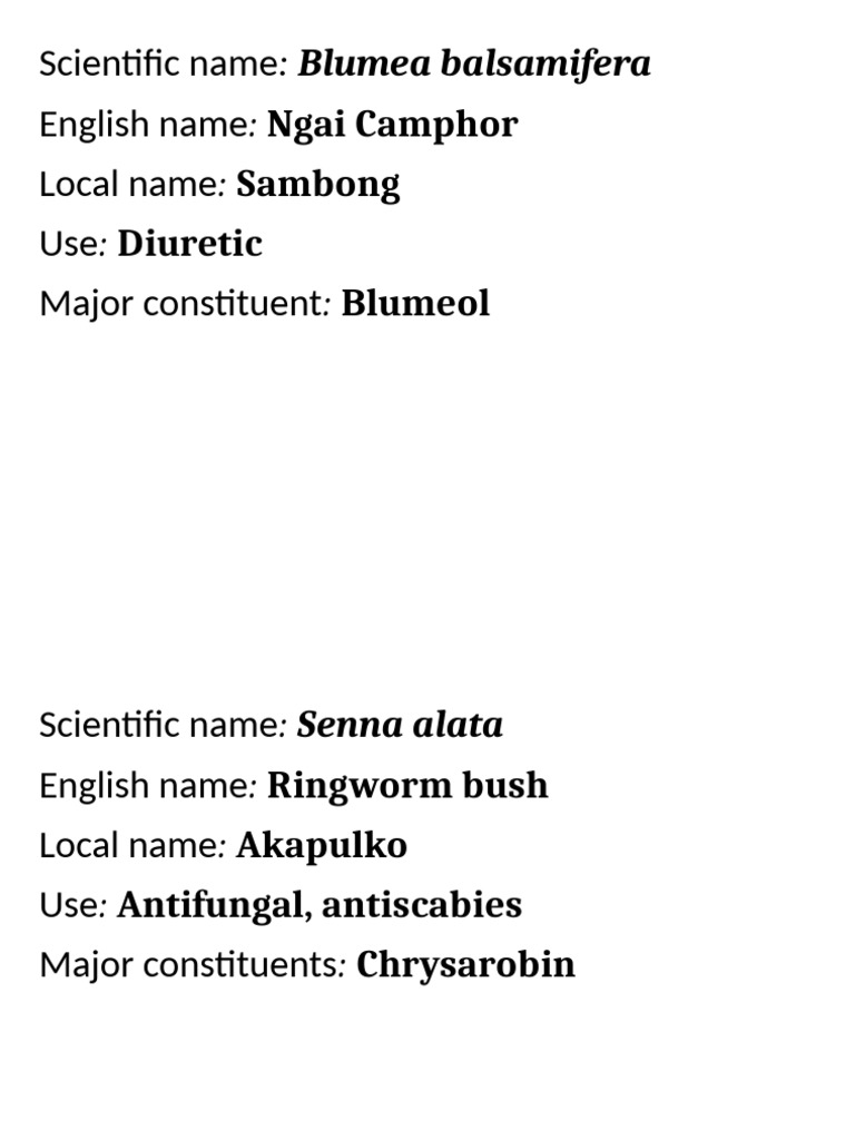 10 Halamang Gamot | PDF