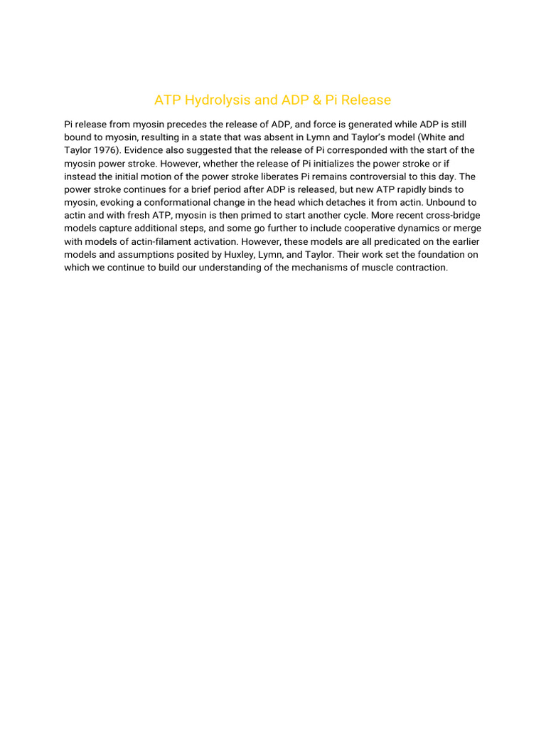 ATP Hydrolysis | PDF