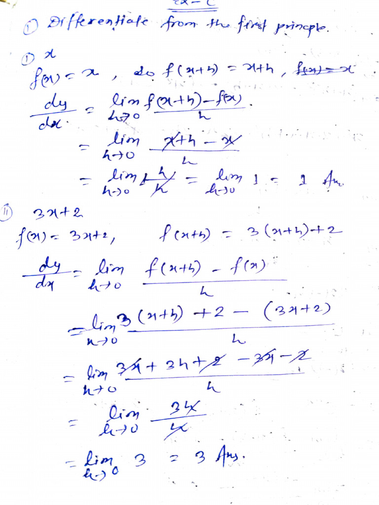 Differentiation Ko Book Ex C & D | PDF