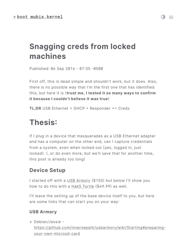 Snagging Creds From Locked Machines - Responder | PDF | Internet ...