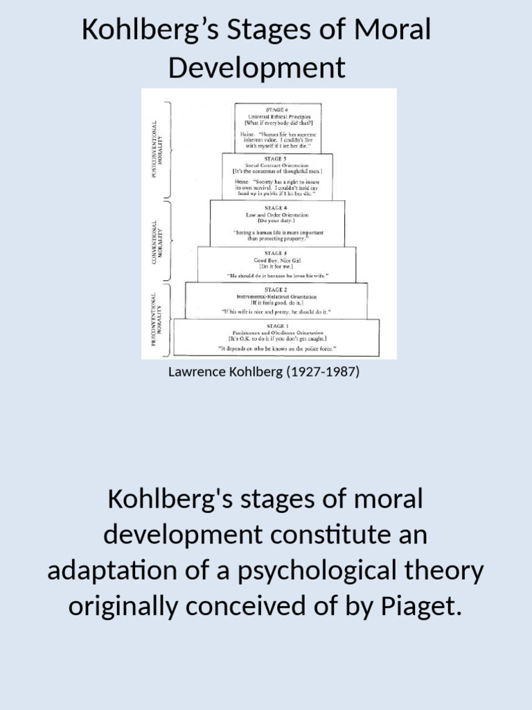 Kohlberg's Six Stages of Moral Development | PDF | Social Psychology ...
