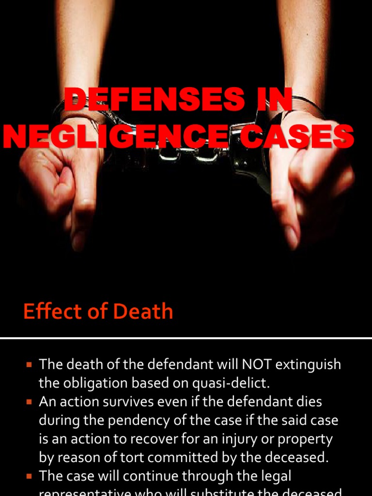 Defenses in Negligence Lawsuits Explained | PDF | Negligence | Complaint