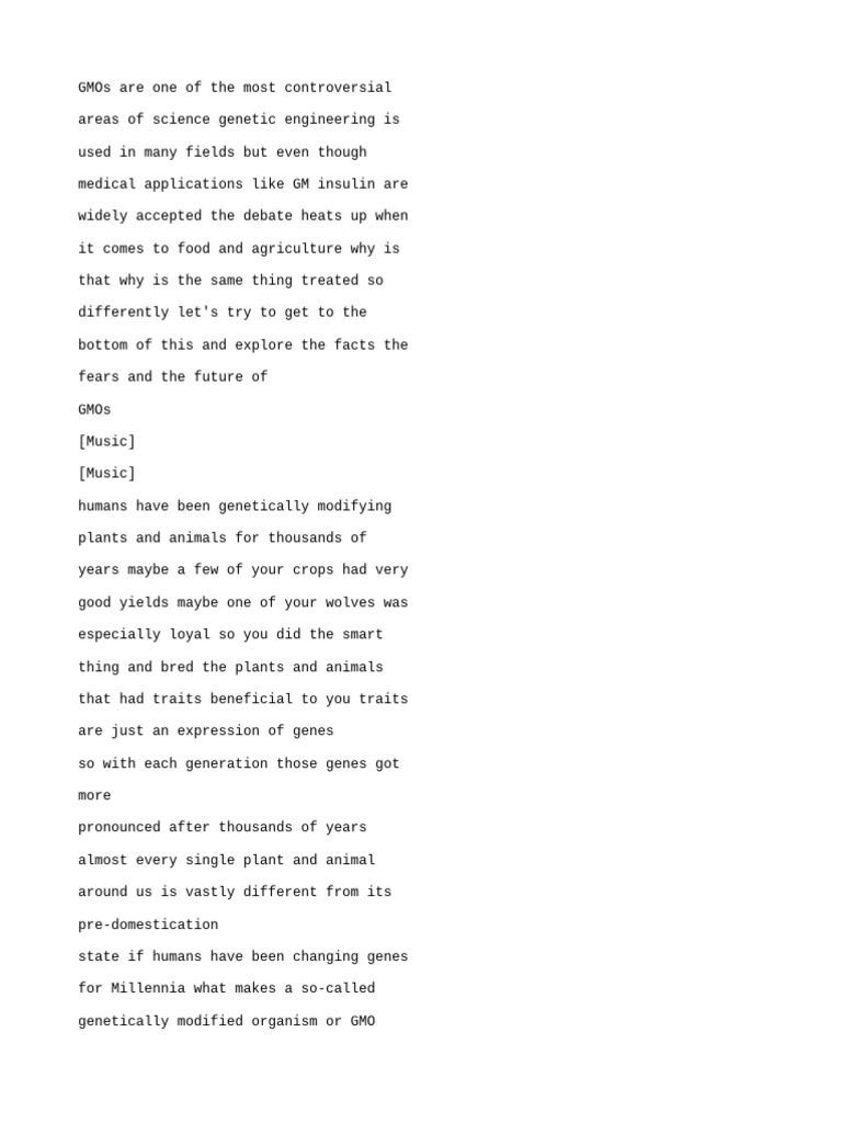 Are GMOs Good or Bad Genetic Engineering | PDF | Genetically Modified ...