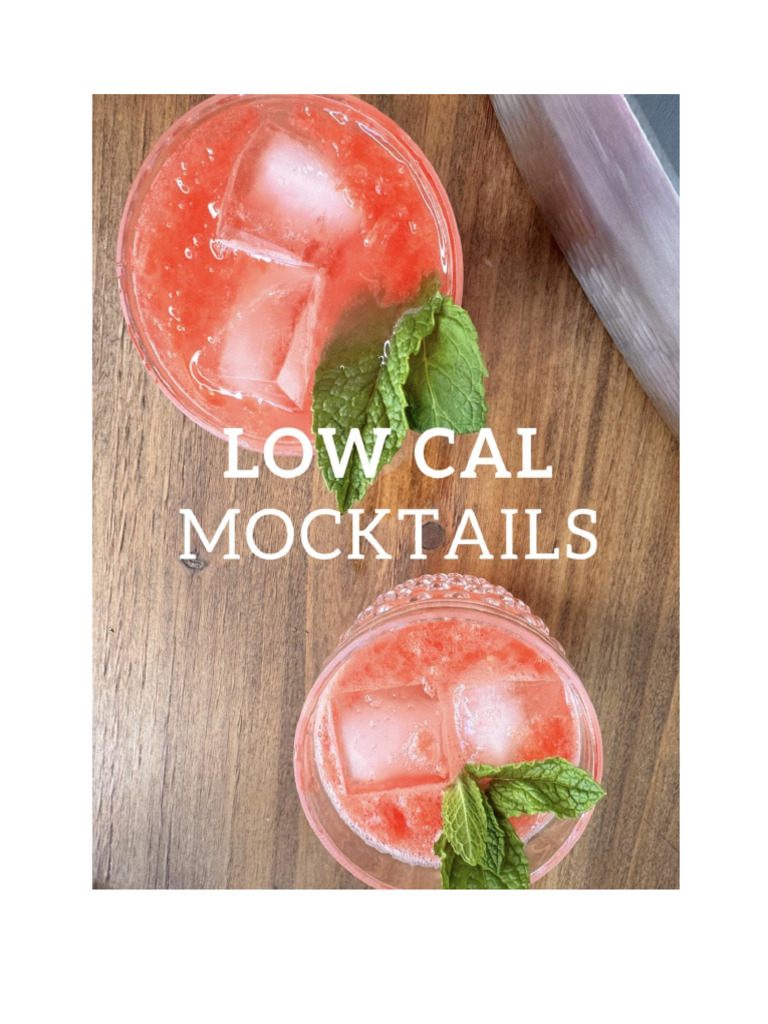 The Calorie Deficit Queen Collection Mocktail Recipes | PDF