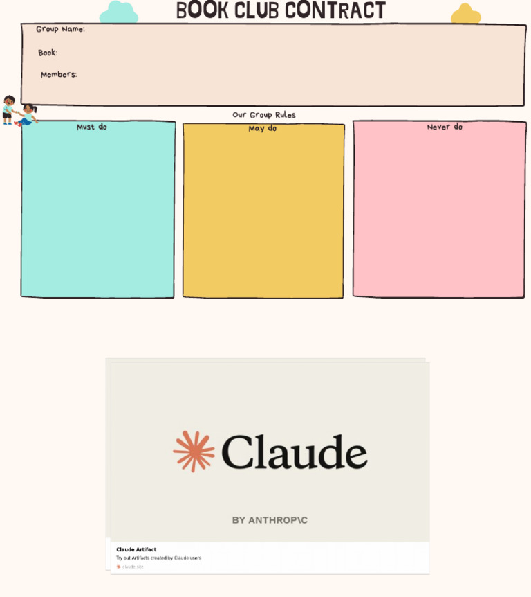 Book Club Agreement Contract (Presentation) | PDF