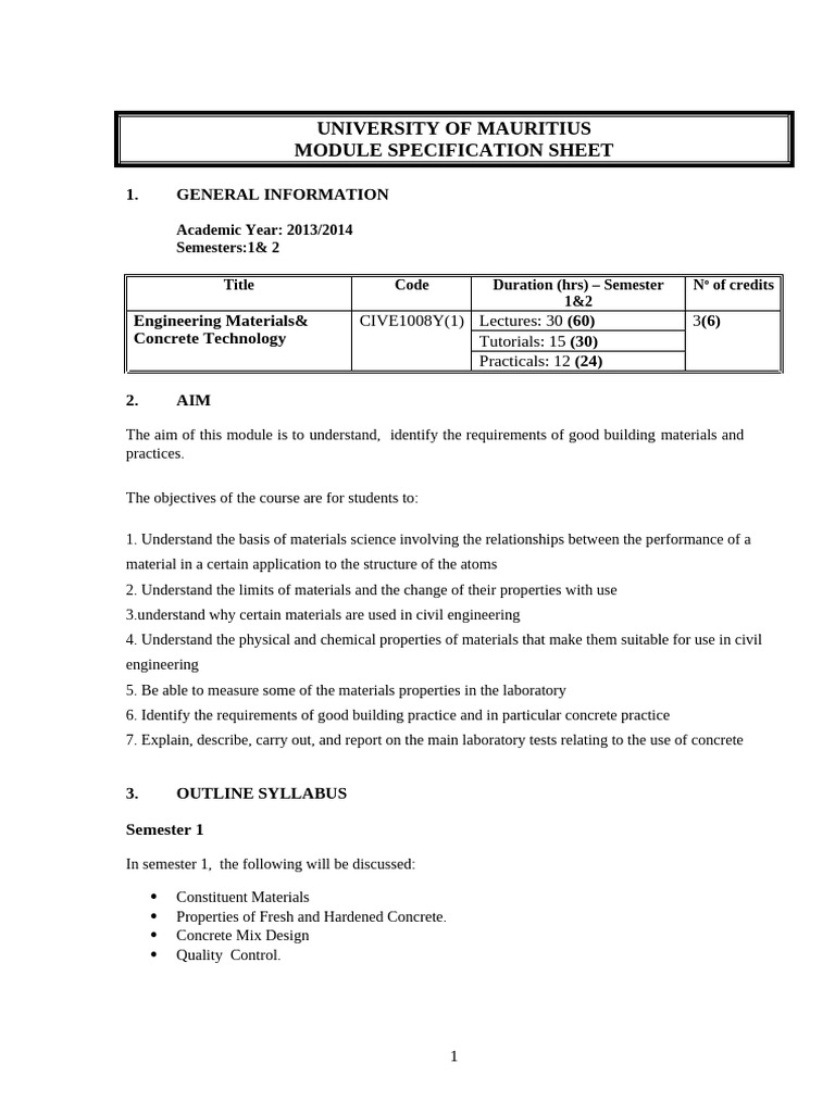 MSS_CIVE1008_2013_ECSA-Updated | PDF | Concrete | Strength Of Materials