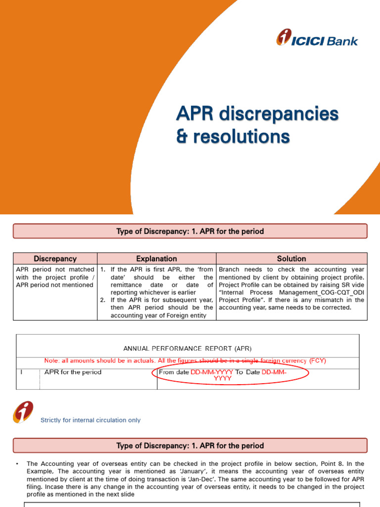 APR_Common discrepancies & Resolution | PDF | Annual Percentage Rate ...