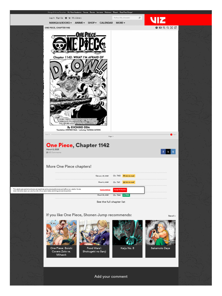 WWW Viz Com Shonenjump One Piece Chapter 1142 Chapter 45732 Action Read | PDF