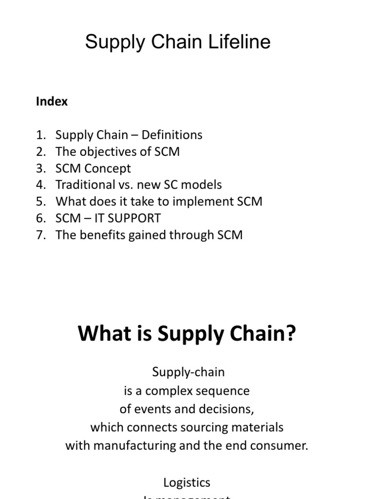 Lifeline - Supply Chain | PDF | Supply Chain | Supply Chain Management