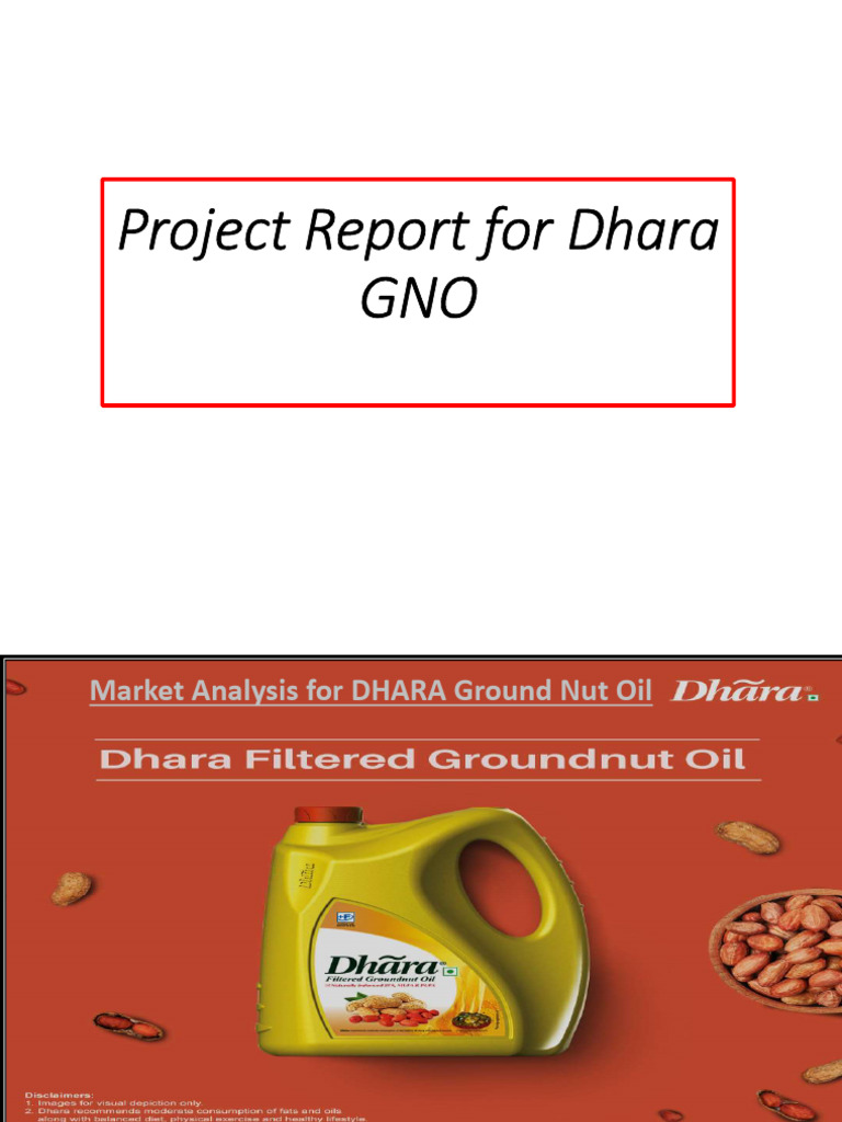 DHARA Ground Nut Oil Market Analysis | PDF | Retail | Brand