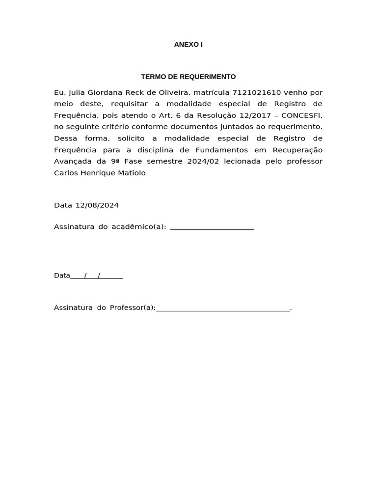 Regime Especial Projeto Integrado III | PDF