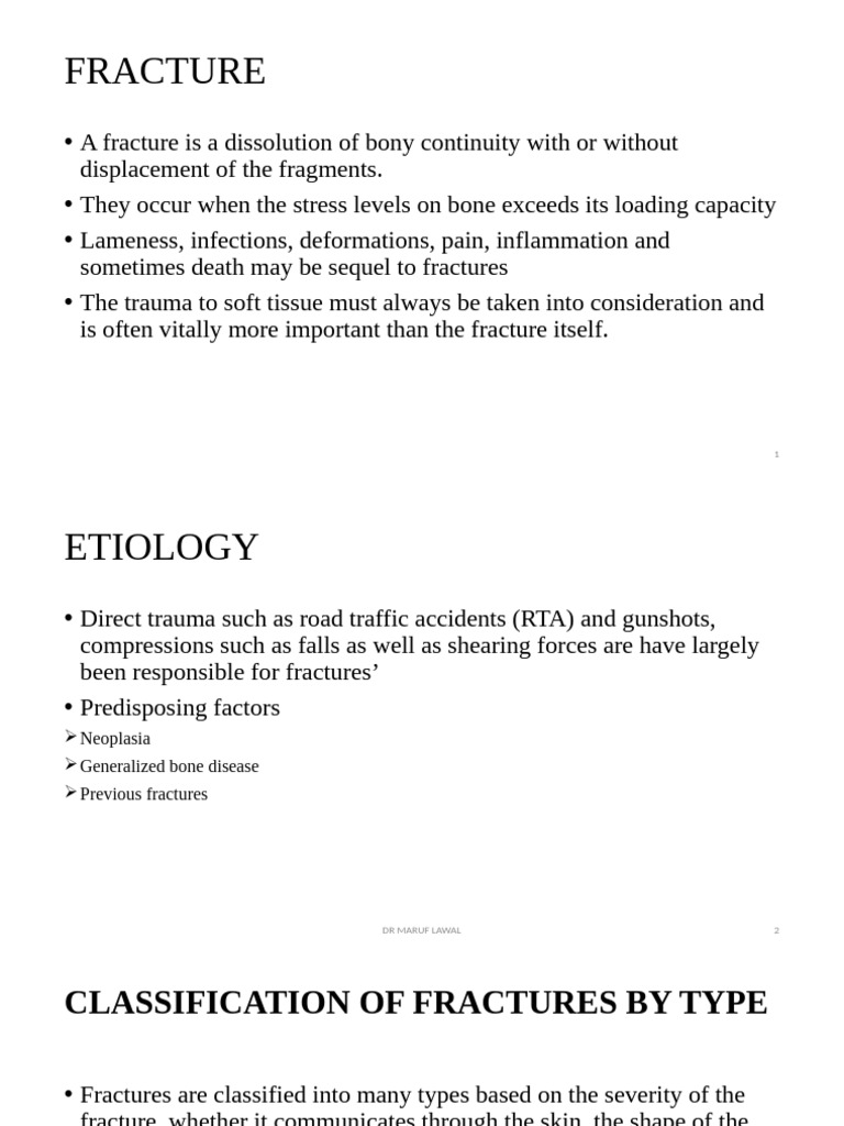 Types and Healing of Bone Fractures | PDF | Bone | Skeletal System