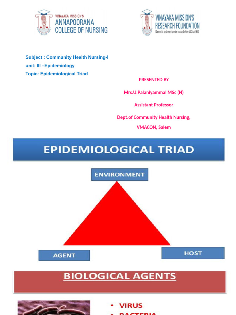 Epidemiological Triad | PDF