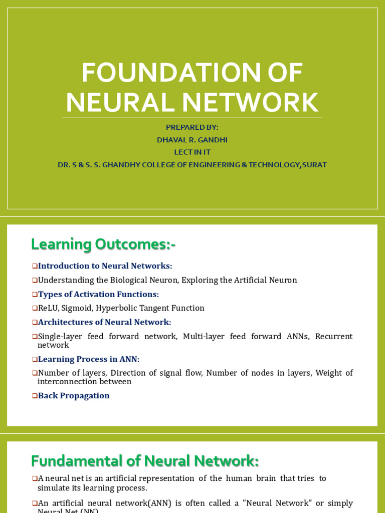 Foundation of Neural Network_T241 | PDF | Neuron | Axon