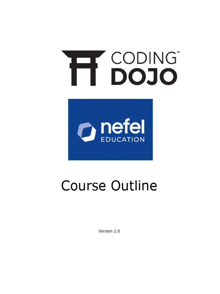 CODING DOJO Course Outline | PDF | Java Script | World Wide Web