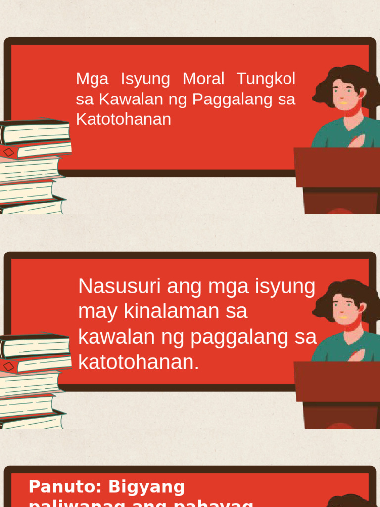 Mga Isyung Moral Tungkol Sa Kawalan NG Paggalang Sa Katotohanan | PDF | Monarch | Dictatorship