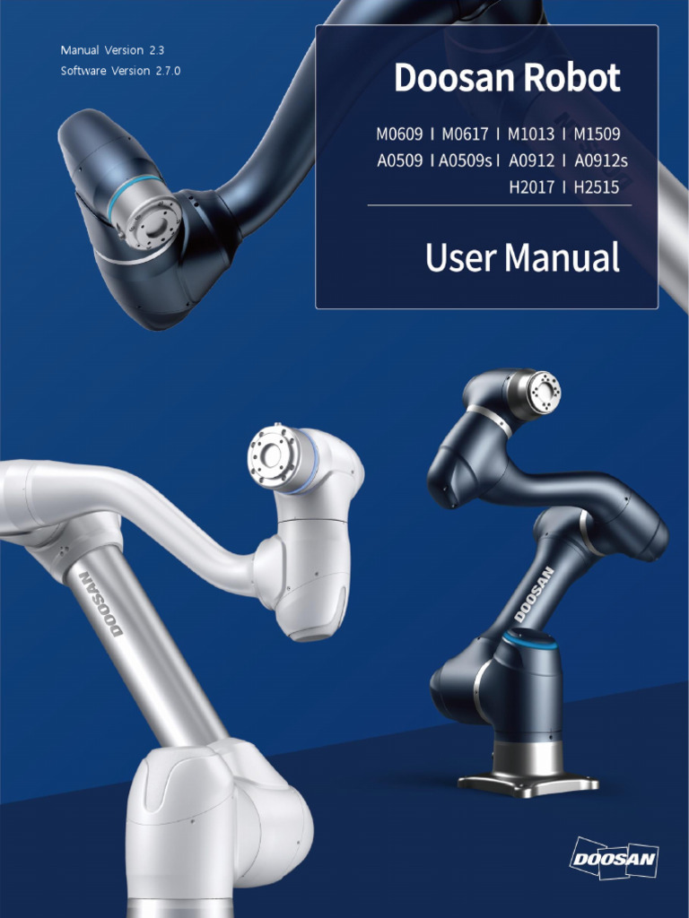 Doosan_Robotics_User_Manual_V2.7_v2.3_EN | PDF | Software | License