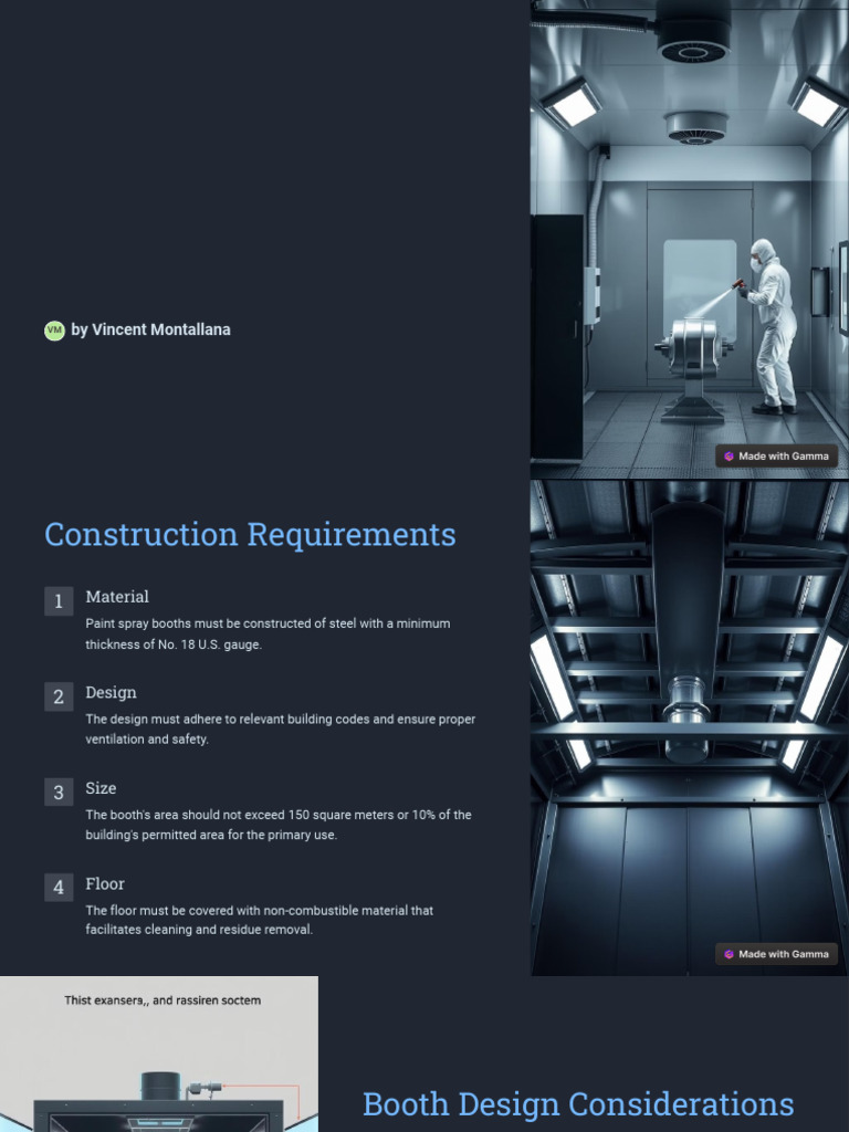 Sheet Metal Paint Spray Booths | PDF | Ventilation (Architecture ...