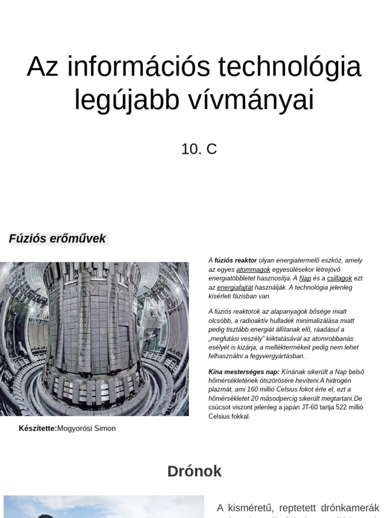 Az Információs Technológia Legújabb Vívmányai III. | PDF