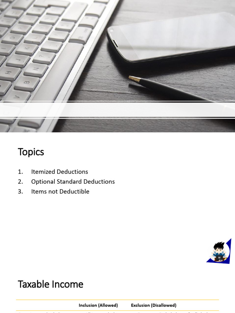 Allowed Deductions 20241121 | PDF | Tax Deduction | Taxation In The ...