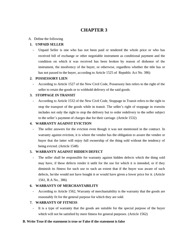 LAWdd | PDF | Implied Warranty | Common Law