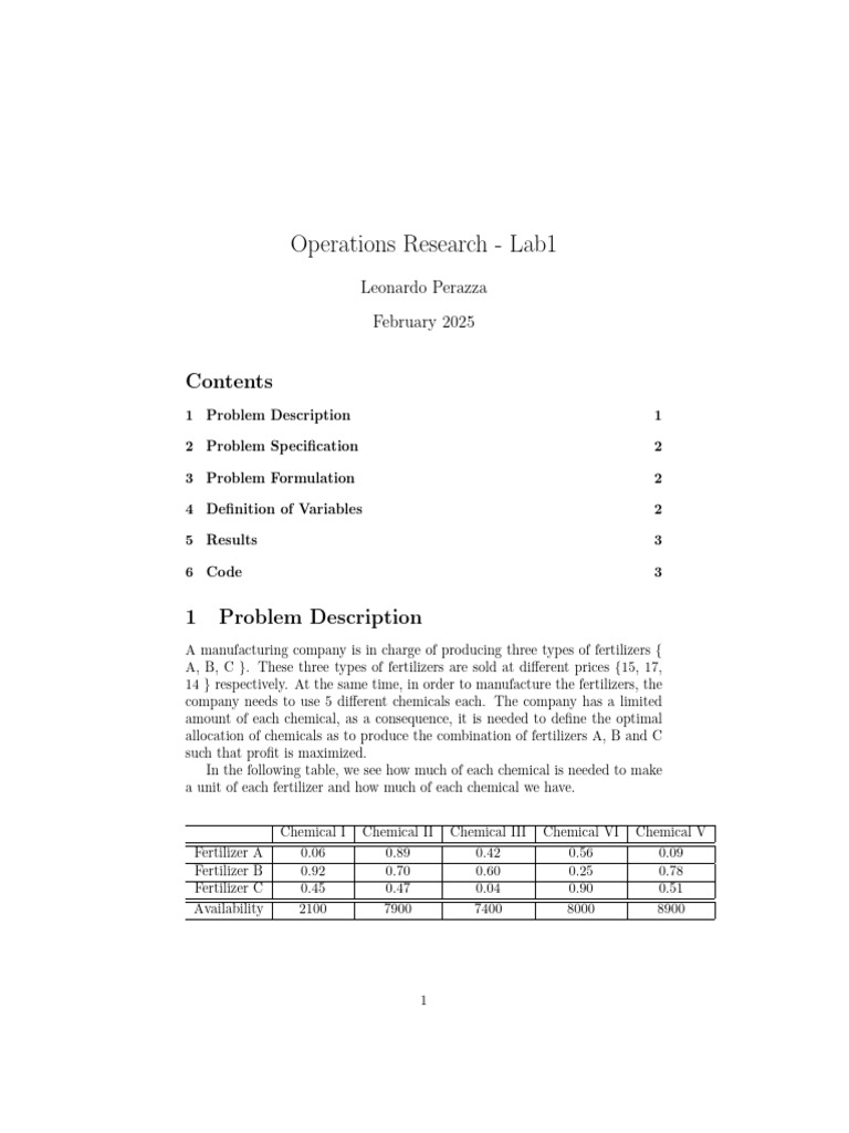 Operations Research Lab1 | PDF | Applied Mathematics | Computer Programming