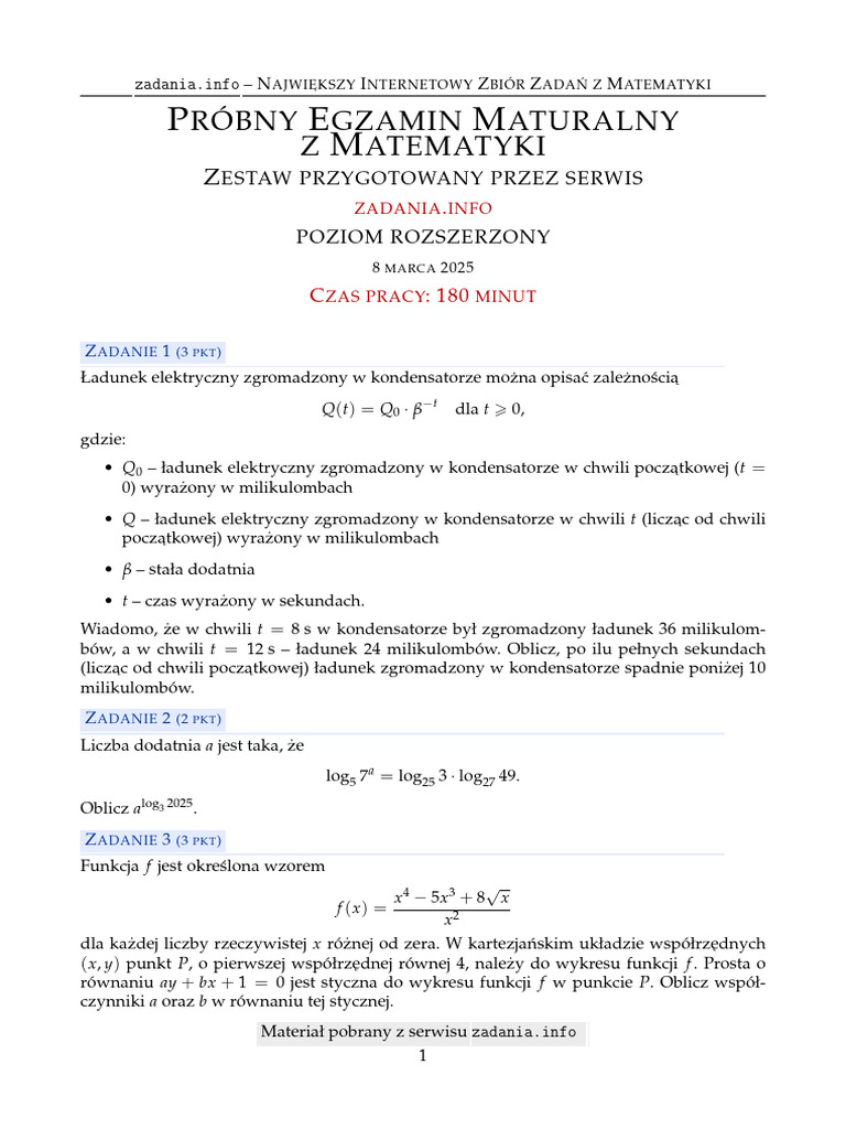 Matematyka Matura | PDF