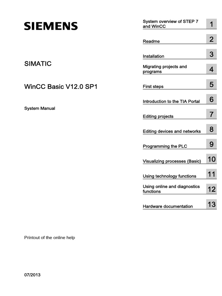 WinCC Basic V12.0 SP1 System Manual | PDF | Computer Network | Computer Program