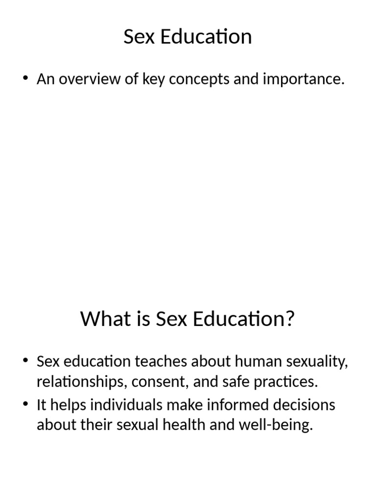 Comprehensive Guide to Sex Education | PDF | Sex Education | Safe Sex