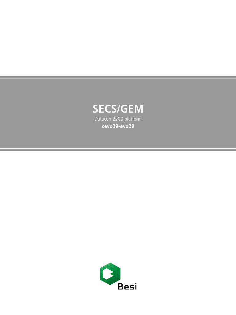 Secs-Gem 6 2 Evo Eng | PDF | Interface (Computing)